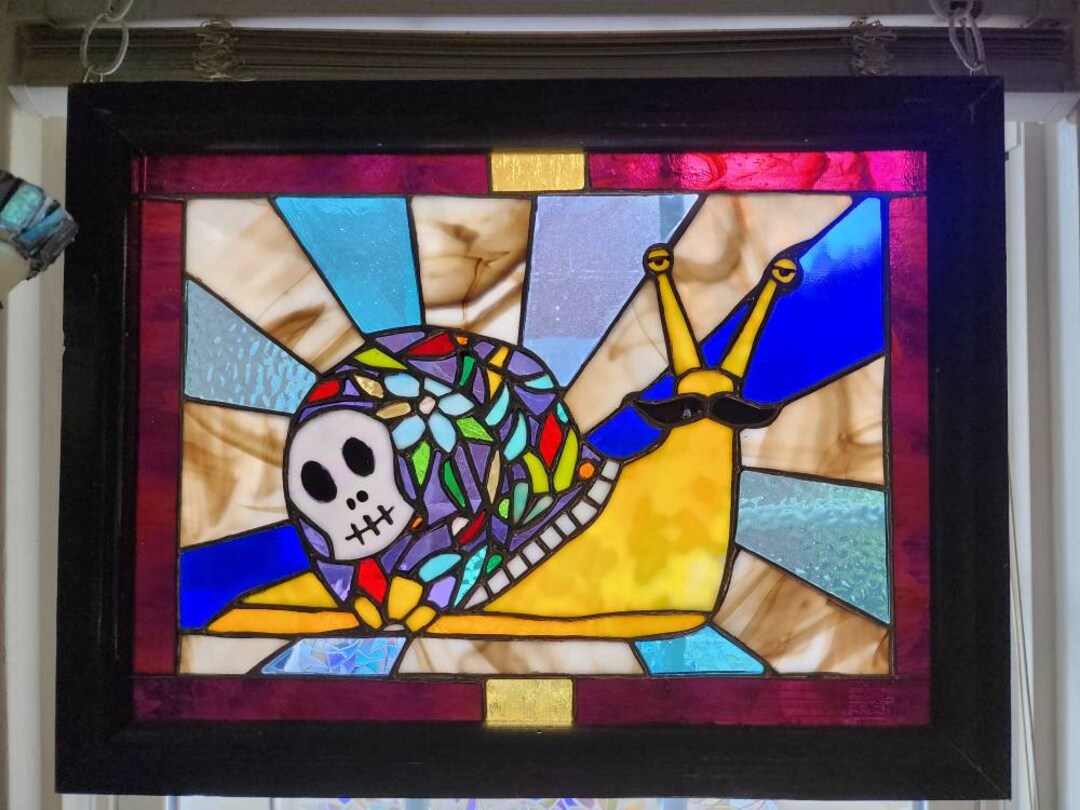 Eric the Snail Stained Glass Pattern - Etsy