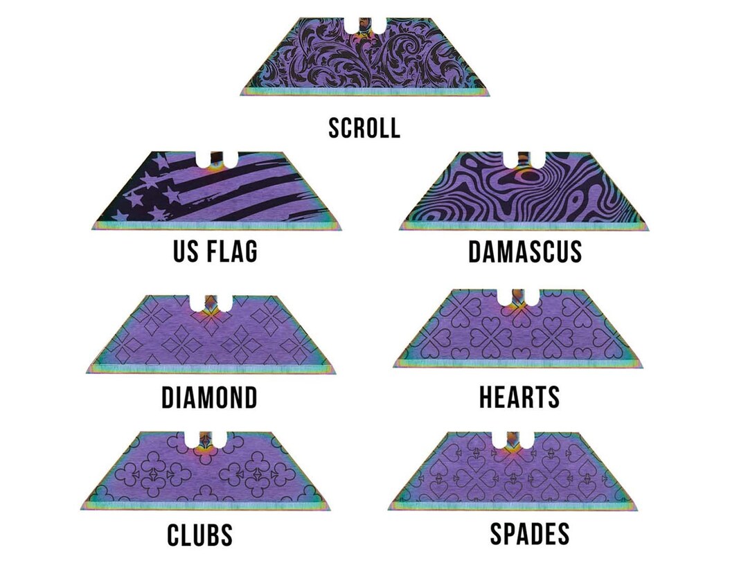 Laser Etched Utility Blade, Custom Utility Knife Blades, Laser Engraved ...