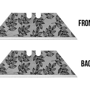 Laser Etched Utility Blade, Custom Utility Knife Blades, Laser Engraved ...