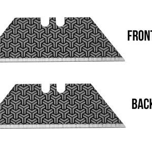 Laser Etched Utility Blade, Custom Utility Knife Blades, Laser Engraved ...