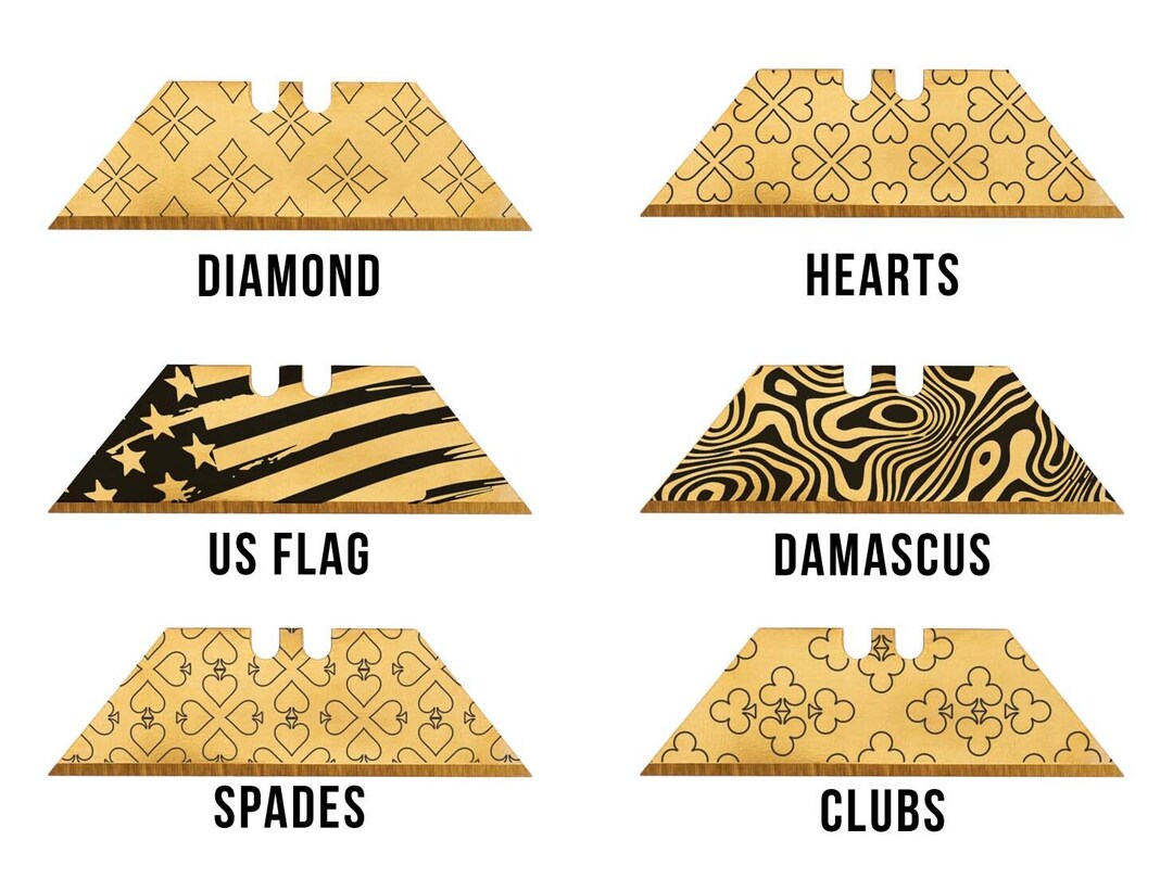 Laser Etched Utility Blade, Custom Utility Knife Blades, Laser Engraved ...