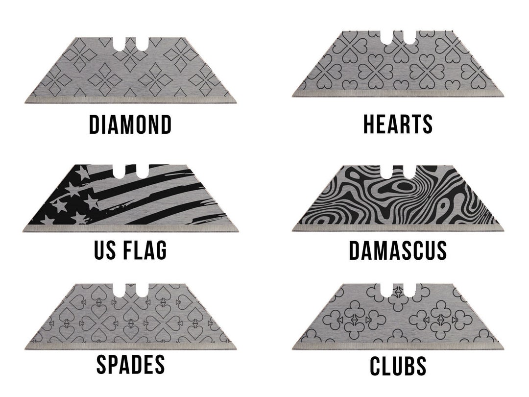 Laser Etched Utility Blade, Custom Utility Knife Blades, Laser Engraved ...