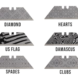 Laser Etched Utility Blade, Custom Utility Knife Blades, Laser Engraved ...