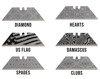 Laser Etched Utility Blade, Custom Utility Knife Blades, Laser Engraved ...