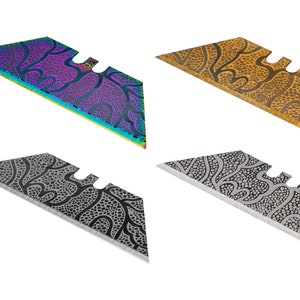 Laser Etched Utility Blade, Custom Utility Knife Blades, Laser Engraved ...