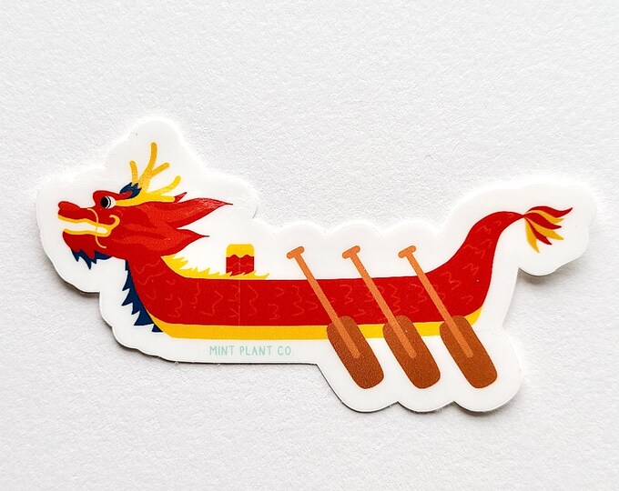 Dragon Boat Sticker • Vinyl Sticker • Laptop Sticker • Vinyl Laptop ...