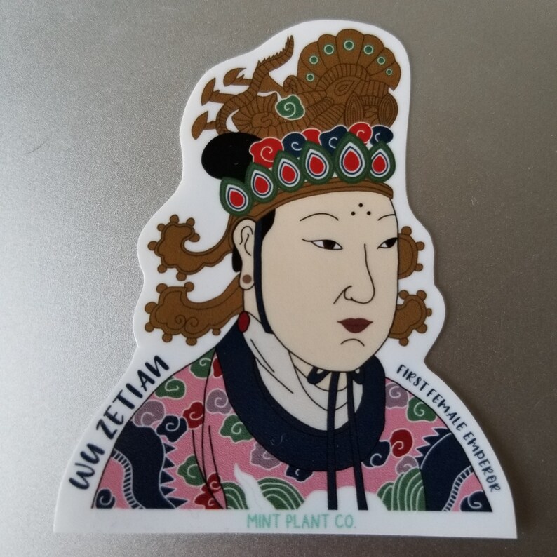 Wu Zetian First Female Emperor Sticker •vinyl Sticker• Laptop Sticker ...