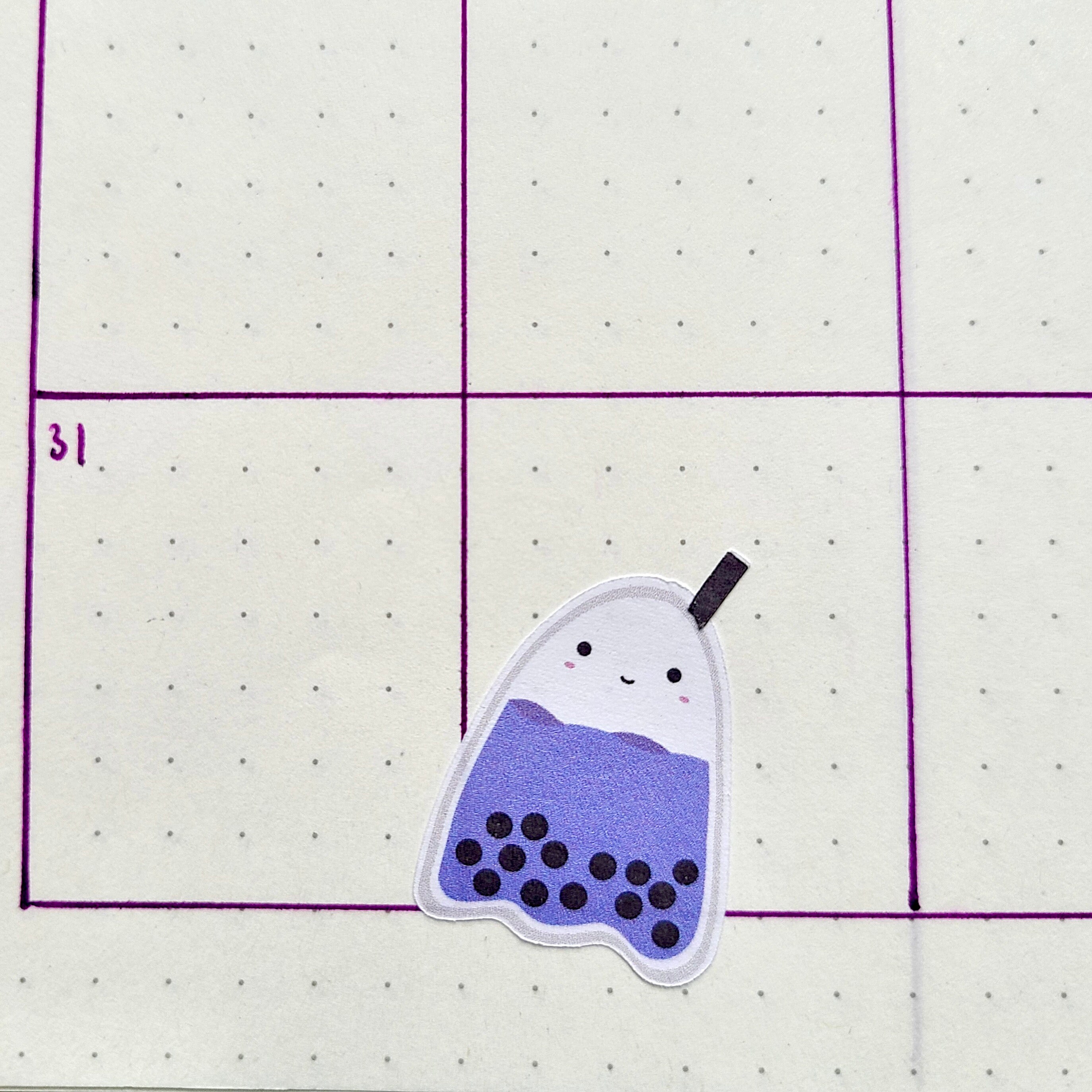 Boba Ghosts Bubble Tea Planner Stickers•asian Sticker•cute•pun•bullet ...