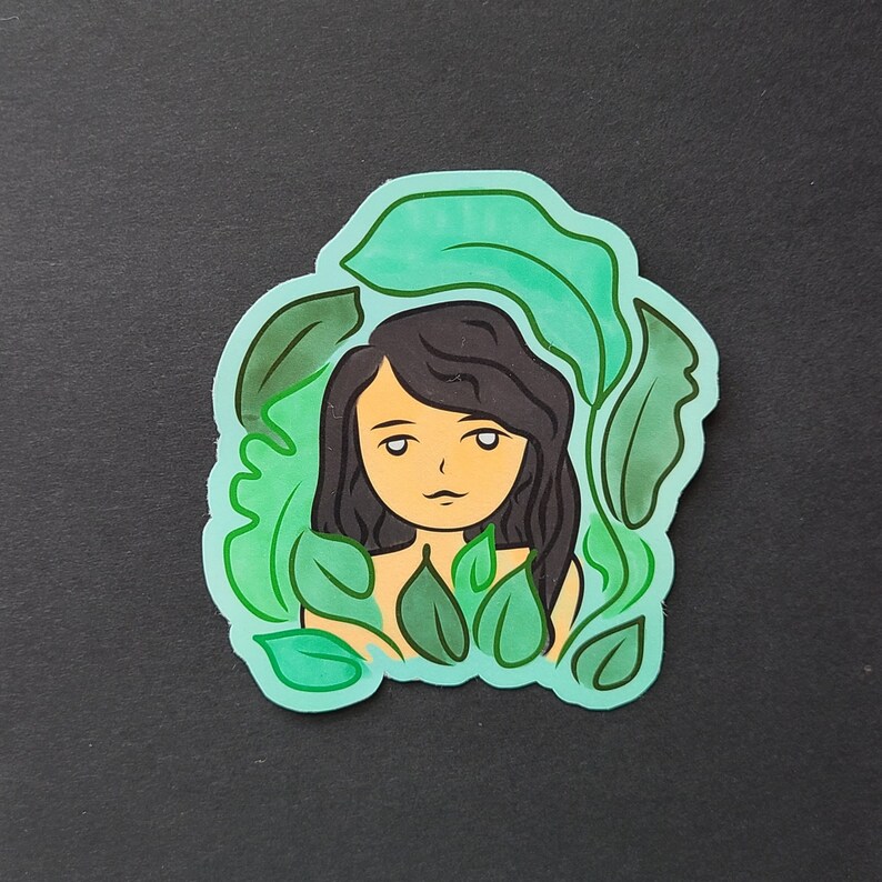 Plant Goddess Sticker •vinyl Sticker•laptop Sticker•vinyl Laptop ...