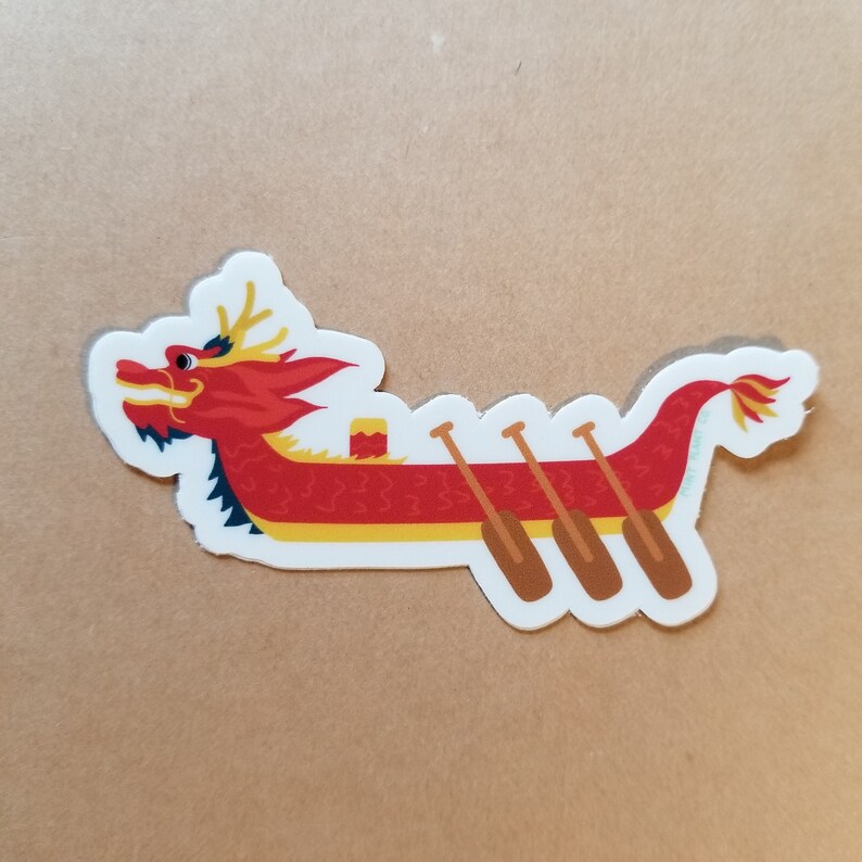 Dragon Boat Sticker Vinyl Sticker Laptop Sticker Vinyl - Etsy