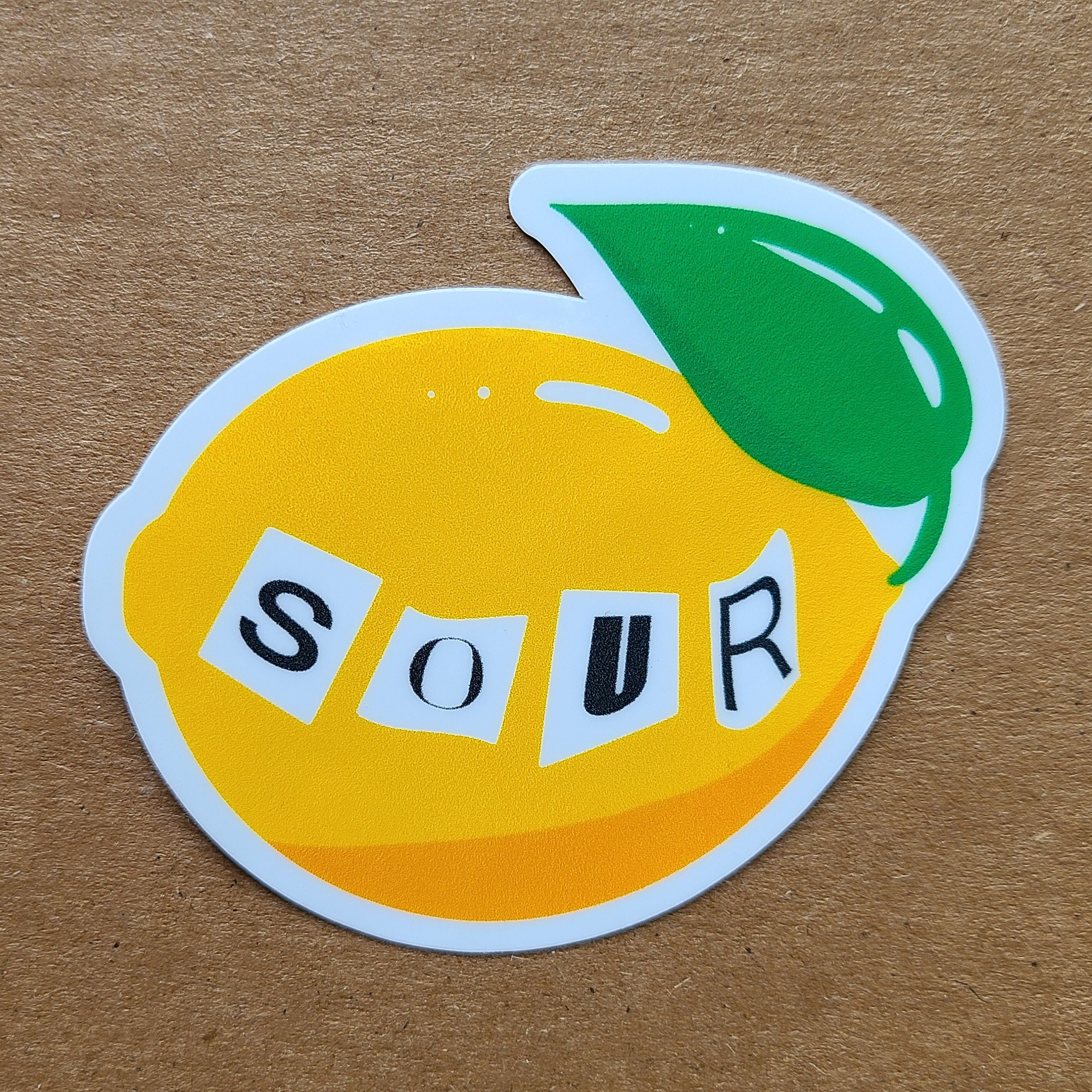 SOUR Lemon Sticker •vinyl Sticker•laptop Sticker•vinyl Laptop Sticker ...