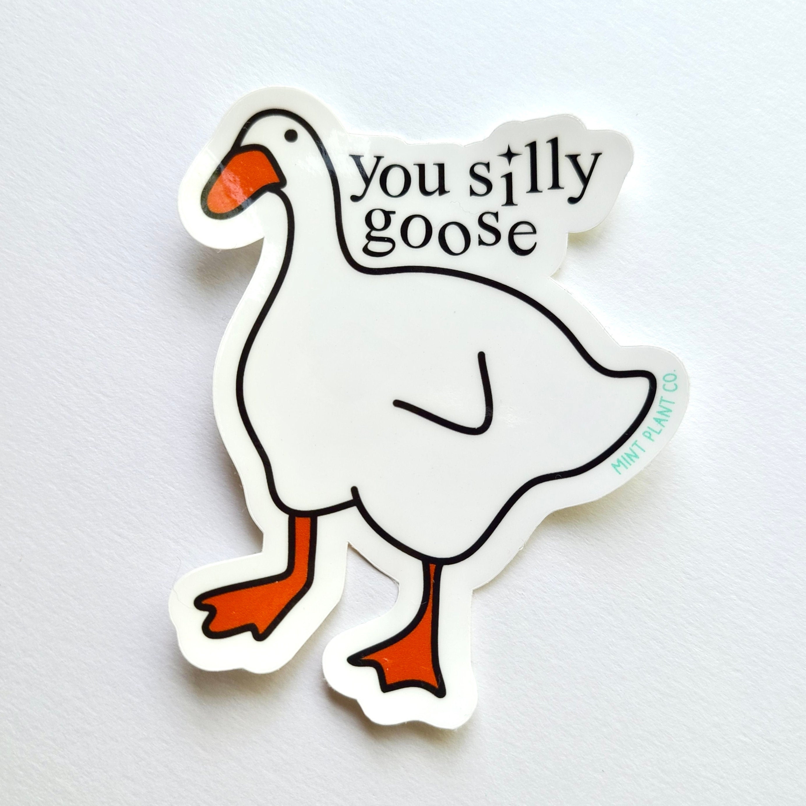 You Silly Goose Stickervinyl Stickervinyl Laptop - Etsy