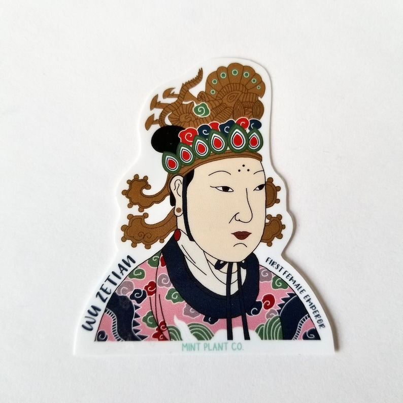 Wu Zetian First Female Emperor Sticker •vinyl Sticker• Laptop Sticker ...