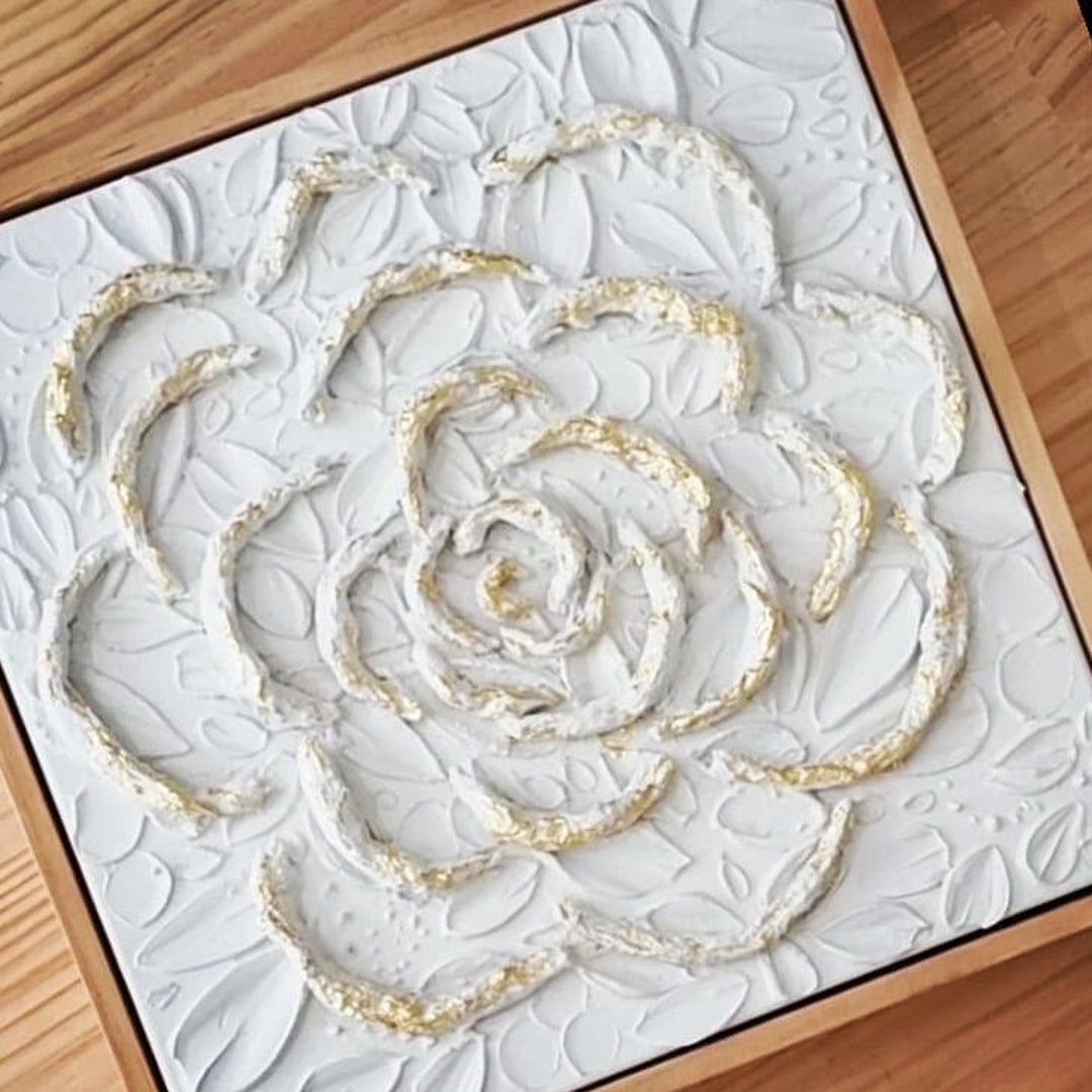 Textured Floral Art | Texture Art | Line Art | Warm Tones | Neutral ...