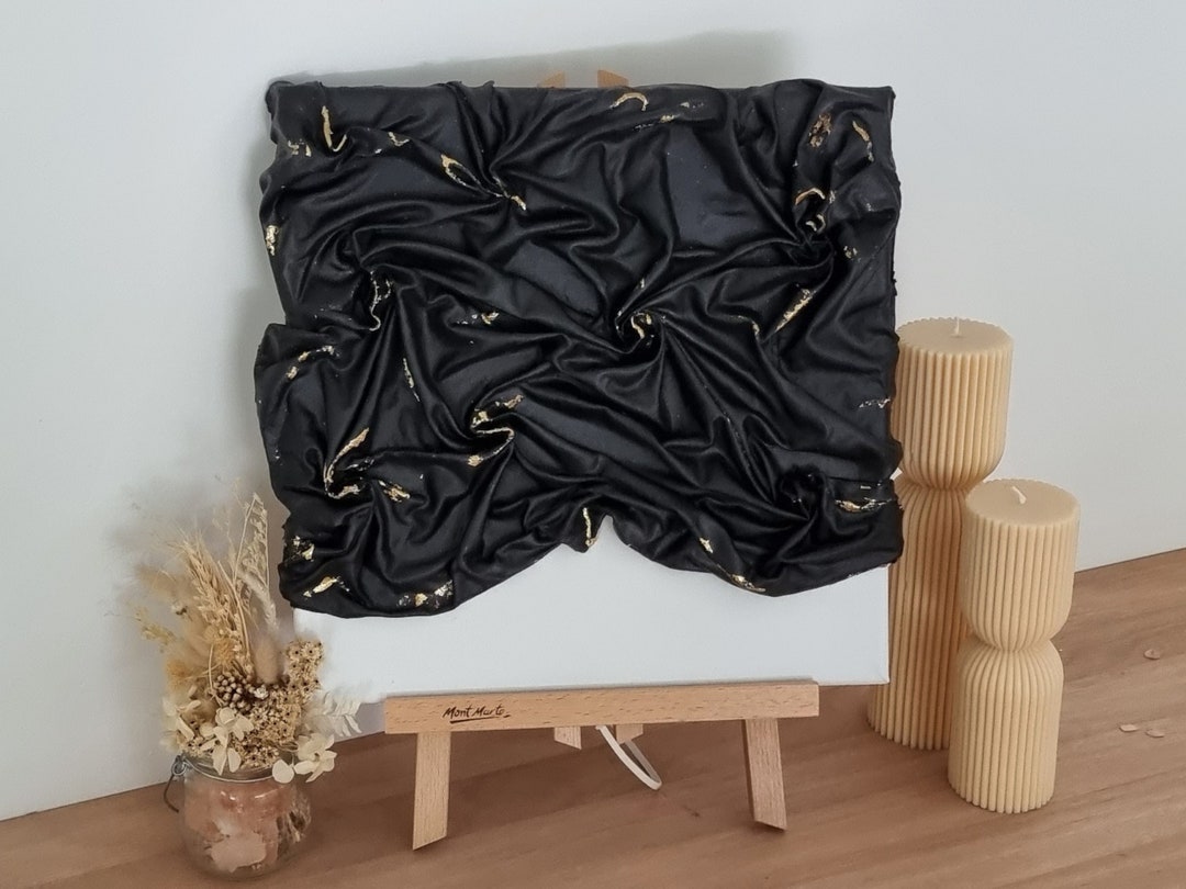 Twisted Sheets ~ Abstract Art on Canvas | Textured Art | White | Fabric ...