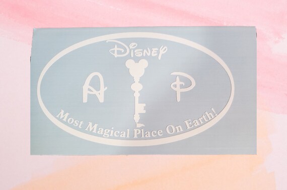 Disney Annual Passholder Decal Disney Inspired Car Decal - Etsy