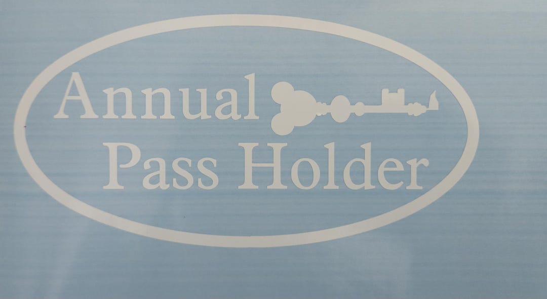 Disney Annual Passholder Decal, Disney Inspired Car Decal - Etsy