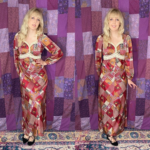 Patchwork Dress - Etsy