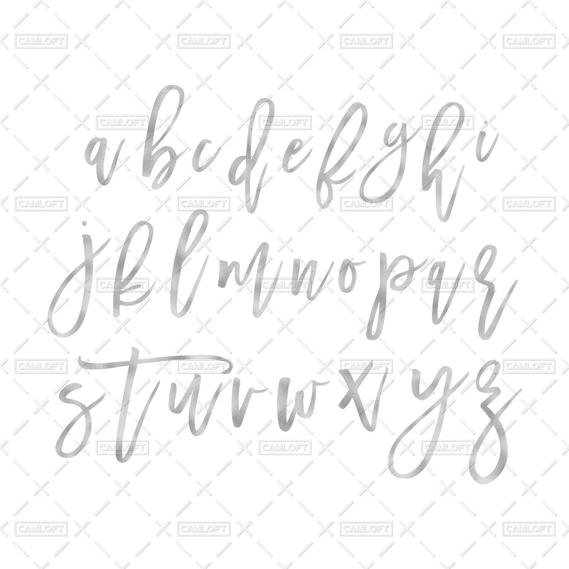 Silver Foil Alphabet, Alphabet Cliparts, Silver Letters, Letters ...