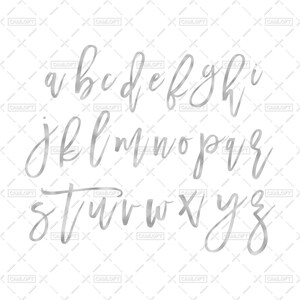 Silver Foil Alphabet, Alphabet Cliparts, Silver Letters, Letters ...