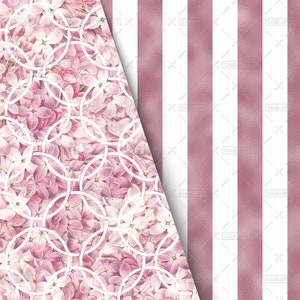 Watercolor Floral Digital Papers, Cherry Blossom Paper, Pink Digital ...
