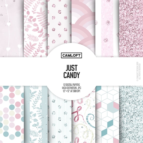 Pastel Digital Papers Seamless Patterns Subtle Patterns - Etsy