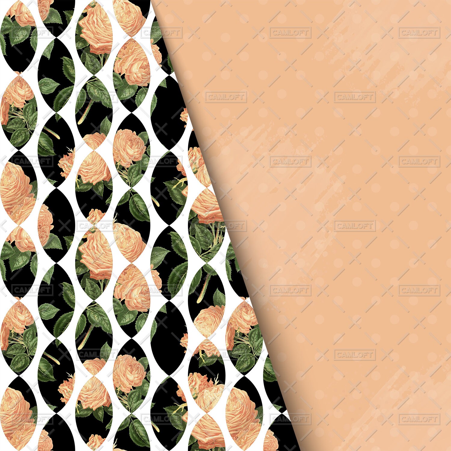 Watercolor Floral Digital Papers Peaches and Cream Beige - Etsy