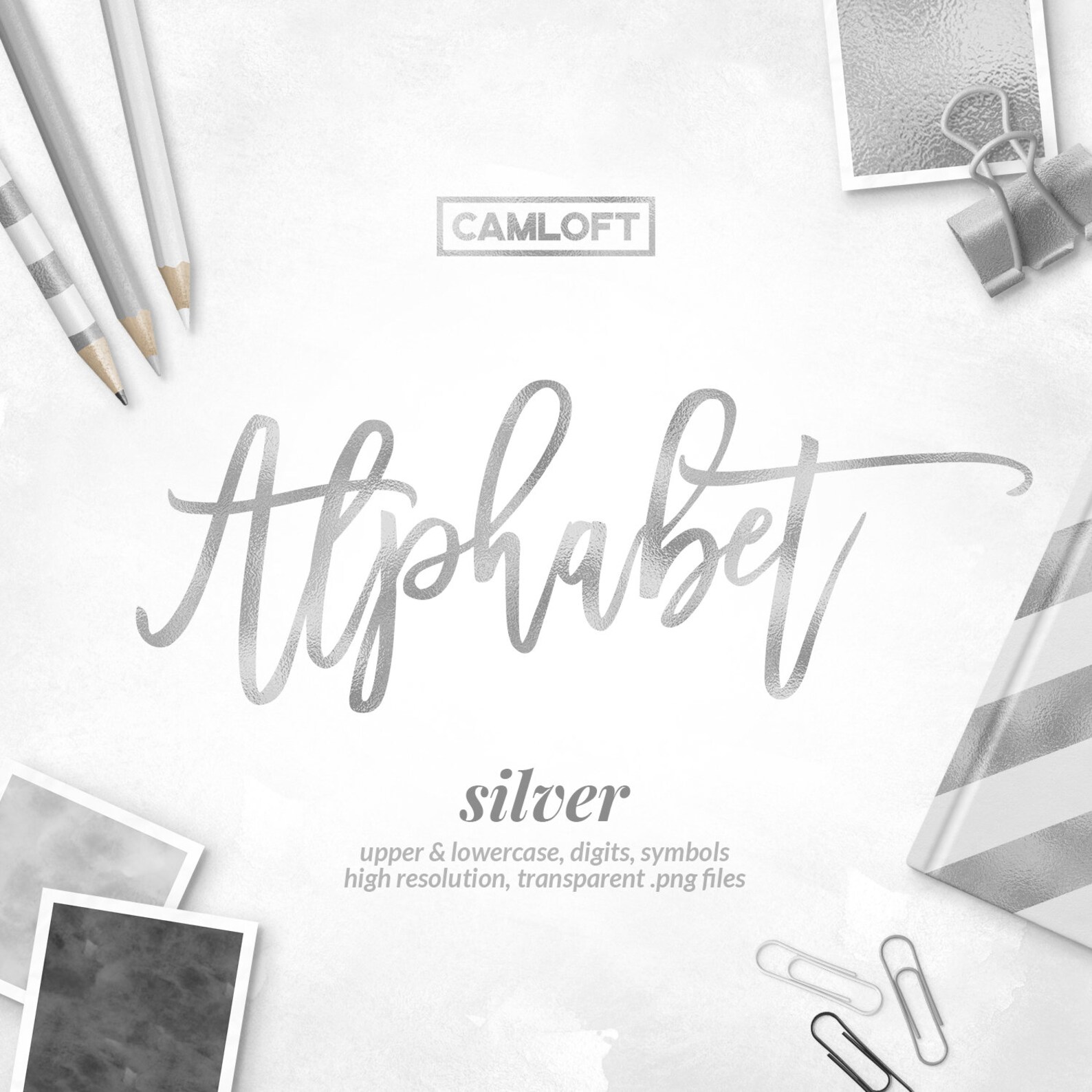 Silver Foil Alphabet, Alphabet Cliparts, Silver Letters, Letters ...