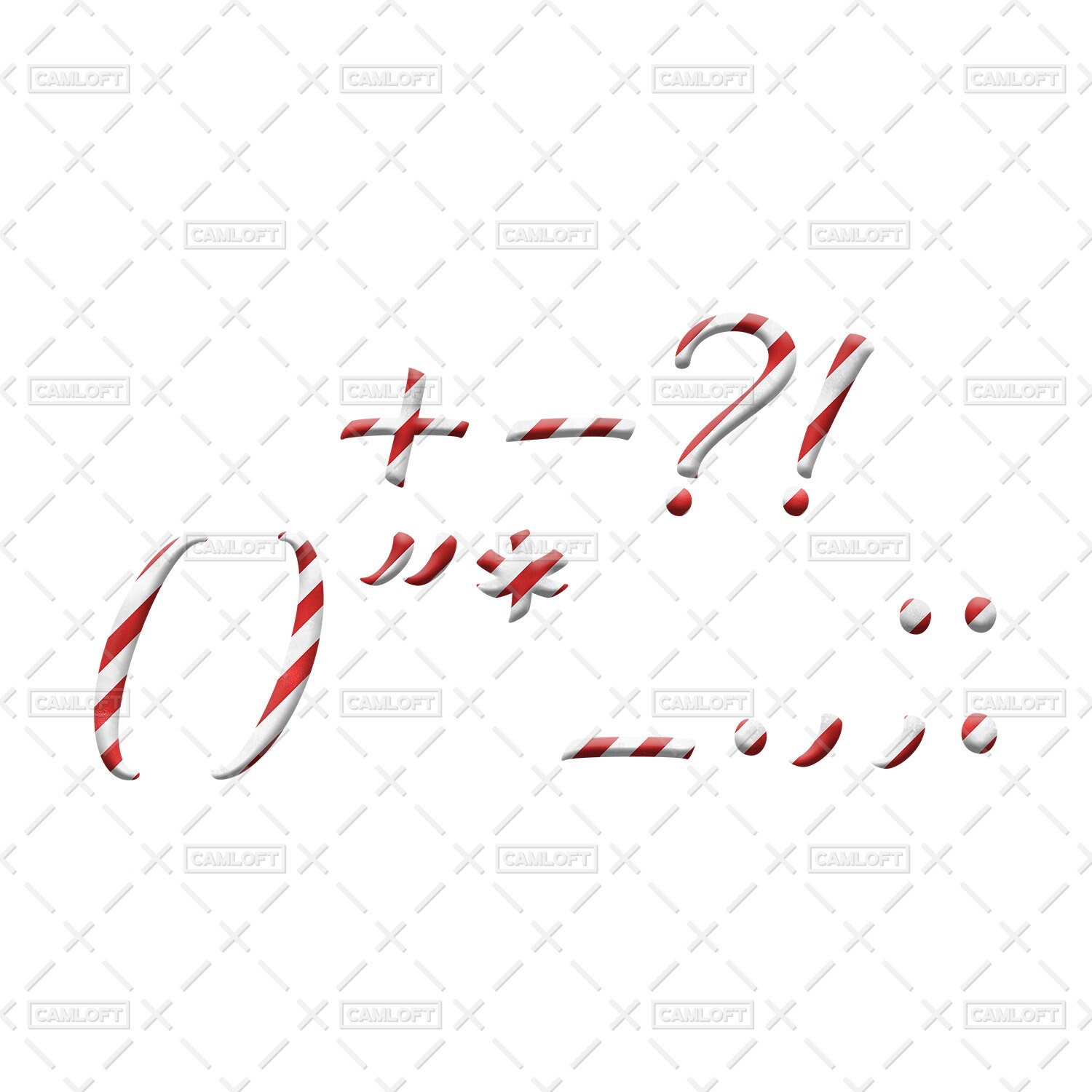 Candy Cane Alphabet Clipart, Christmas Alphabet, Png Alphabet, Letters ...