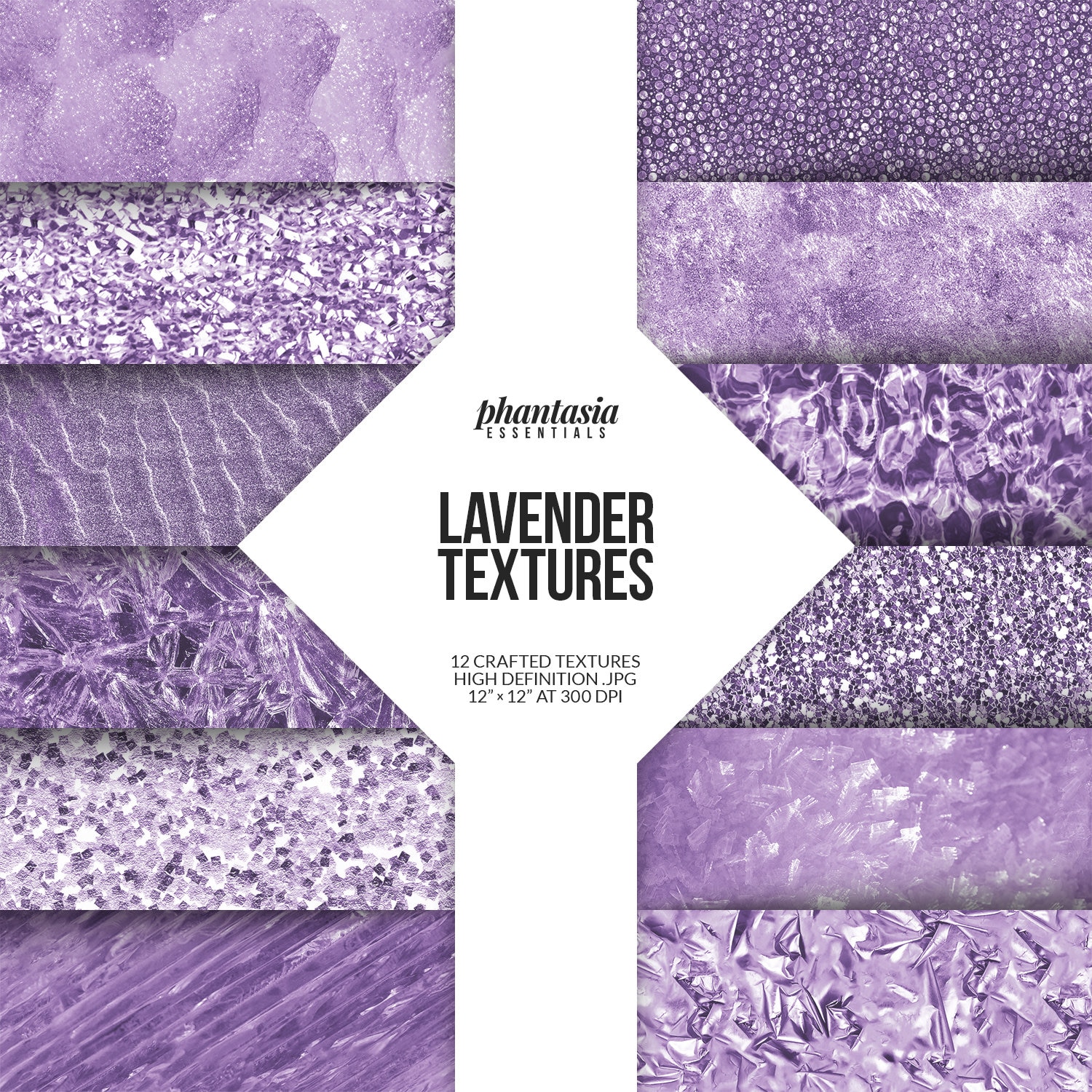 Lavender Textures, Lavender Digital Paper, Seamless Background, Glitter ...