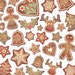 Gingerbread Cliparts Christmas Ornaments Xmas Elements - Etsy