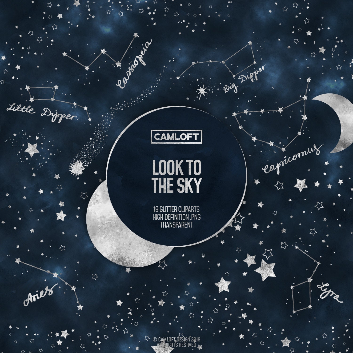 Night Sky Stars Clipart