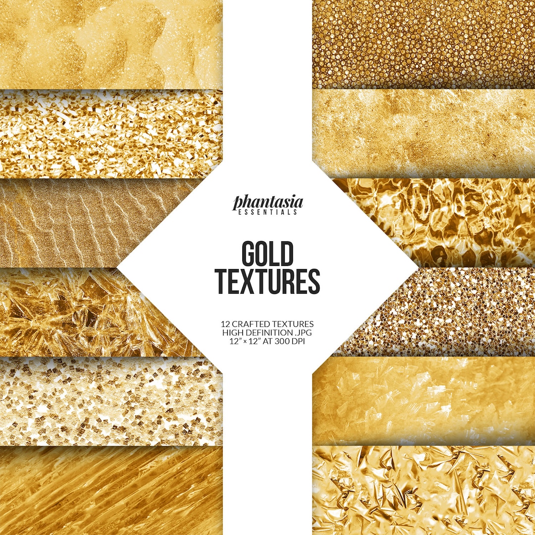 Gold Textures, Gold Digital Paper, Seamless Background, Glitter Pattern ...