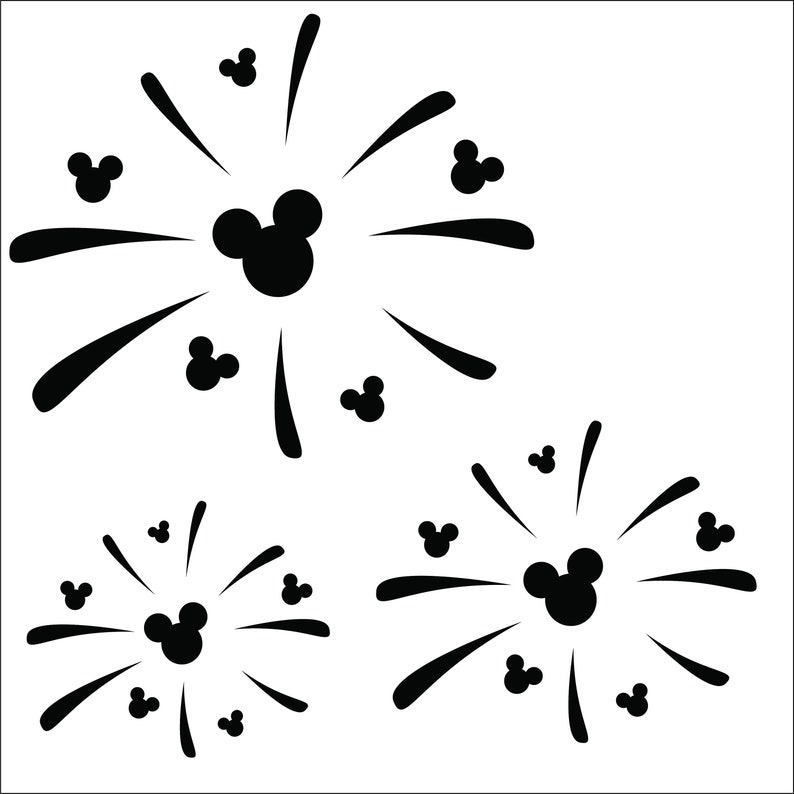 Fireworks Vinyl Decal - Etsy