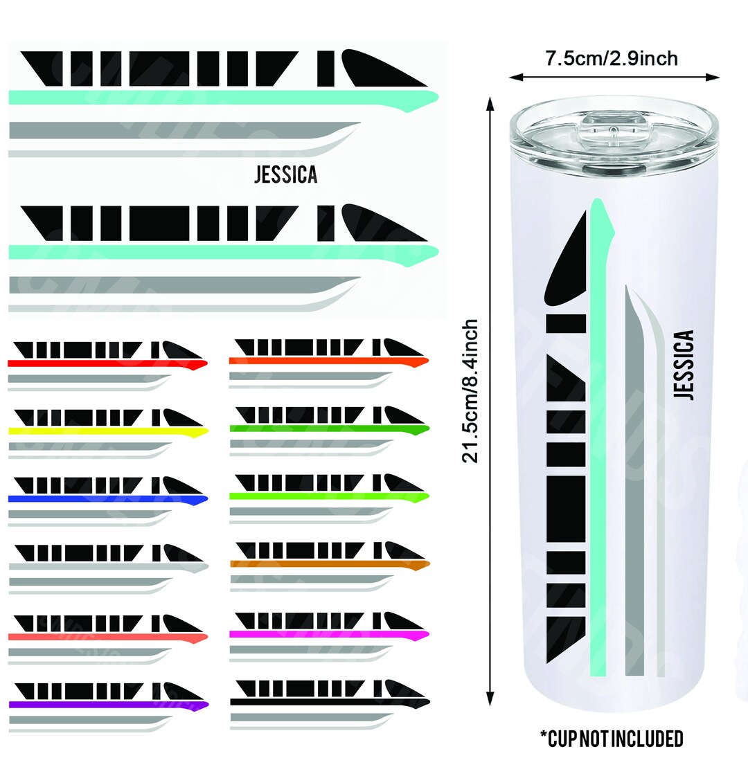 Monorail Vinyl Decal - Etsy
