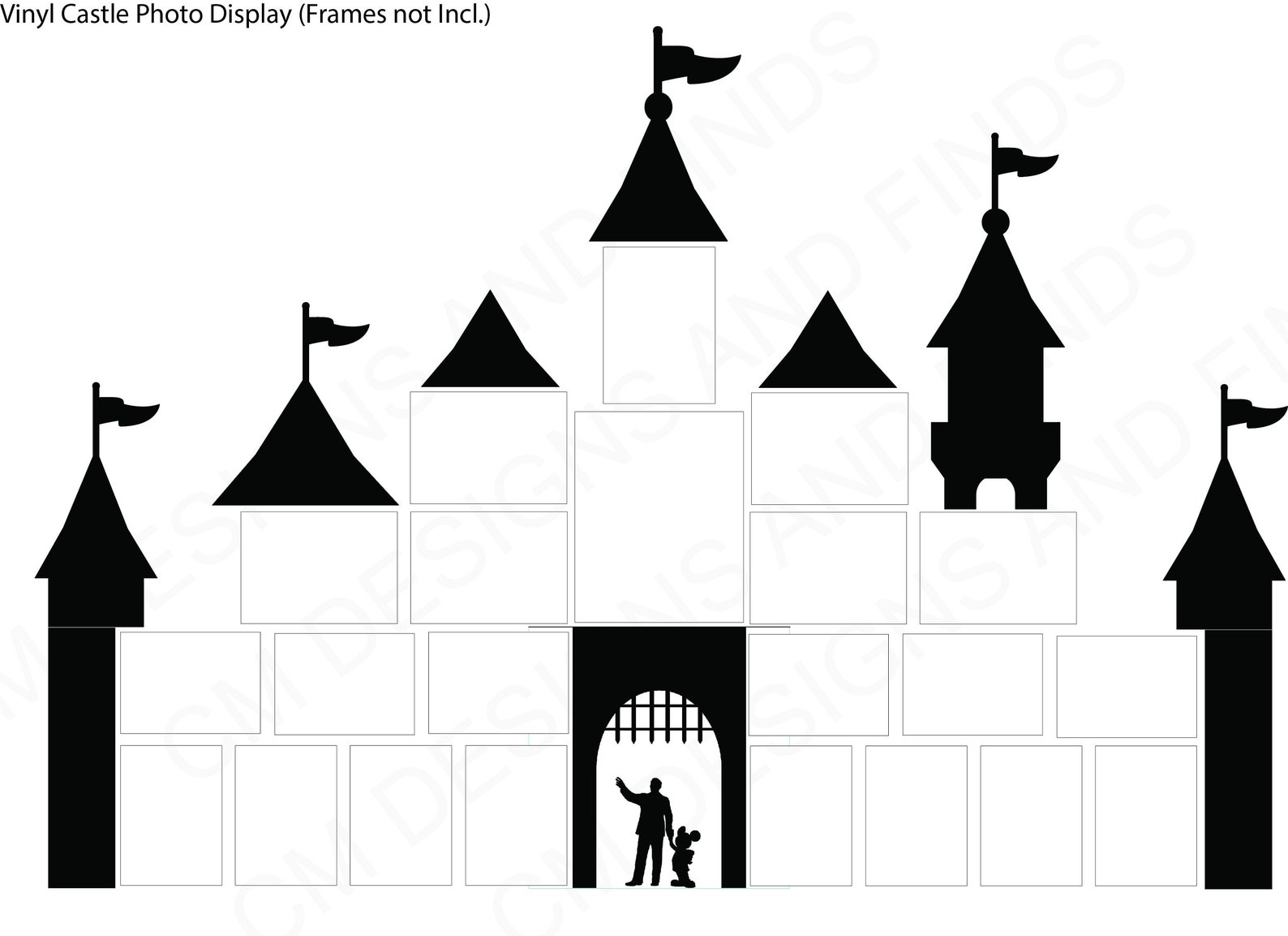 Digital Download (SVG,JPG,PDF)- Castle Photo Display - Etsy