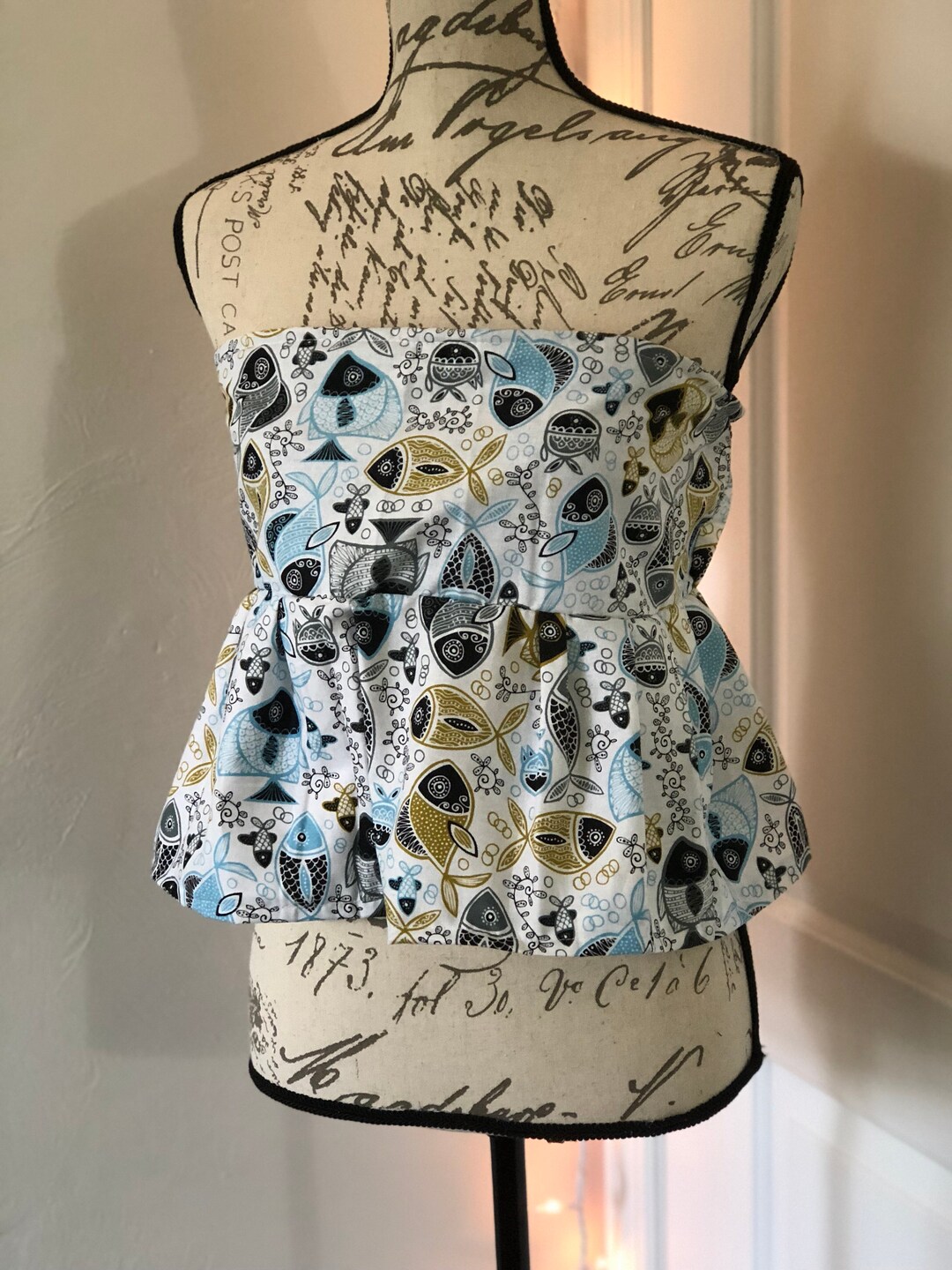 Under the Sea Strapless Halter Top - Etsy