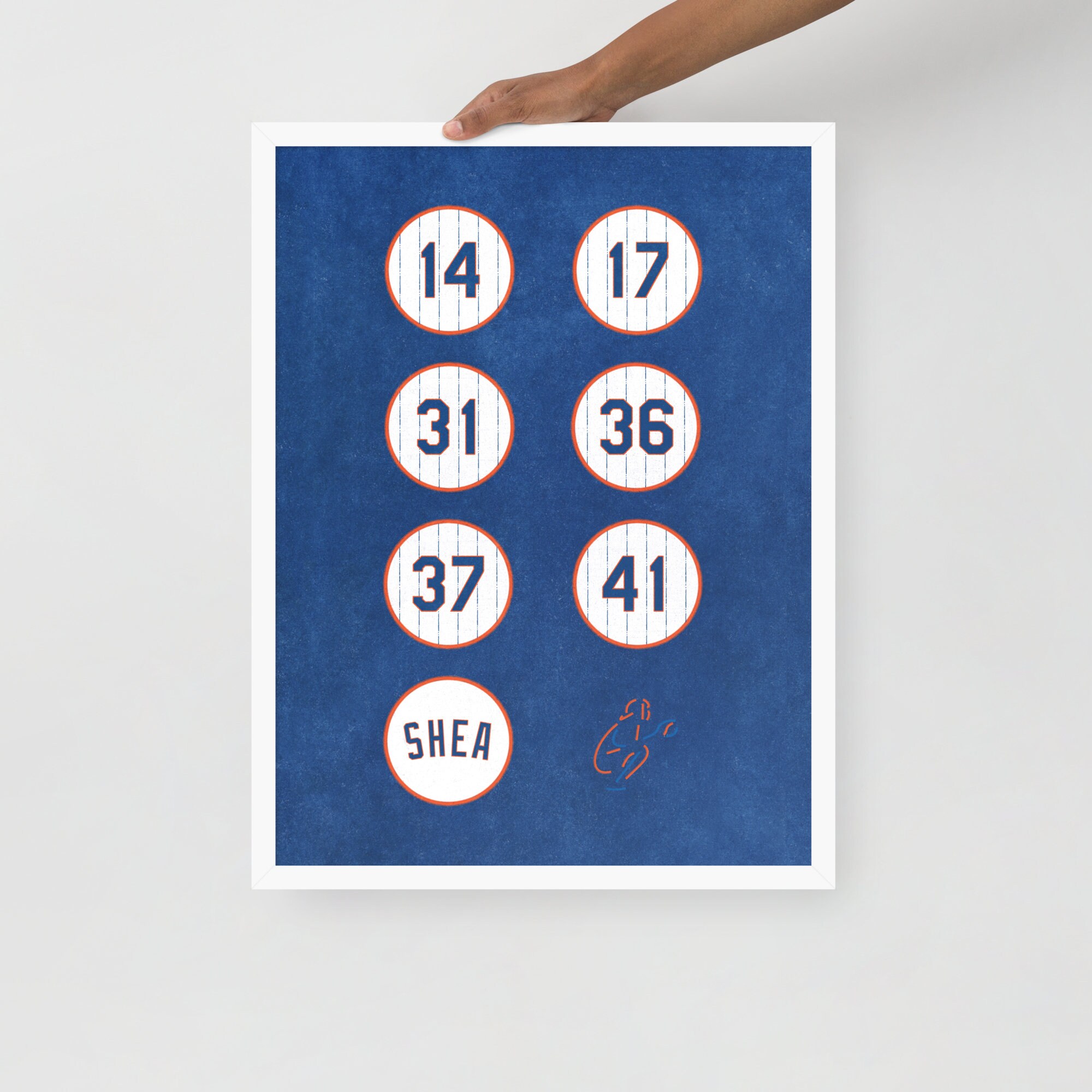 Mets Print FRAMED Retired Numbers 2022 High Quality New - Etsy
