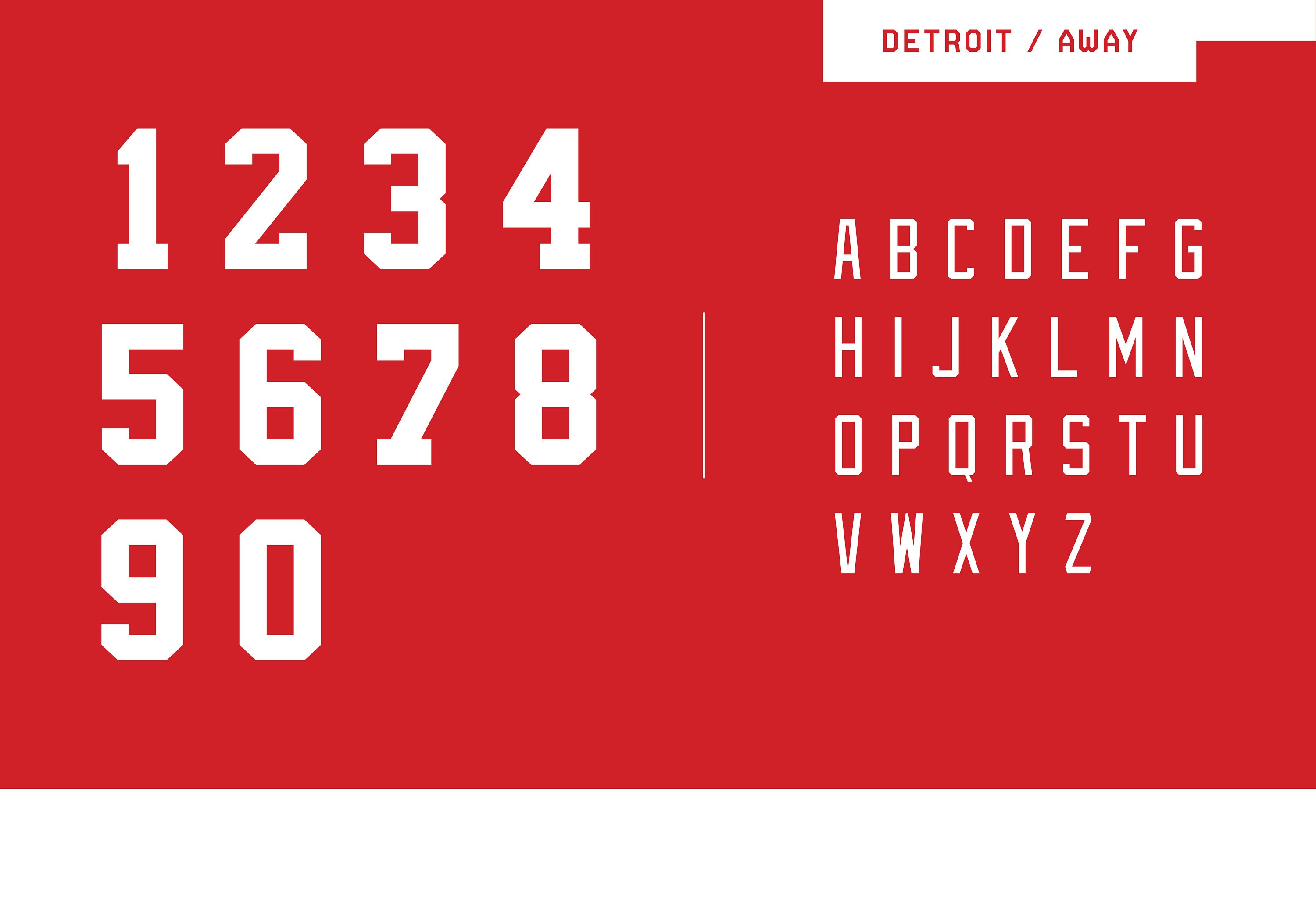 Red Wings Numbers & Letters - High-res Digital PNG Files for Jerseys ...