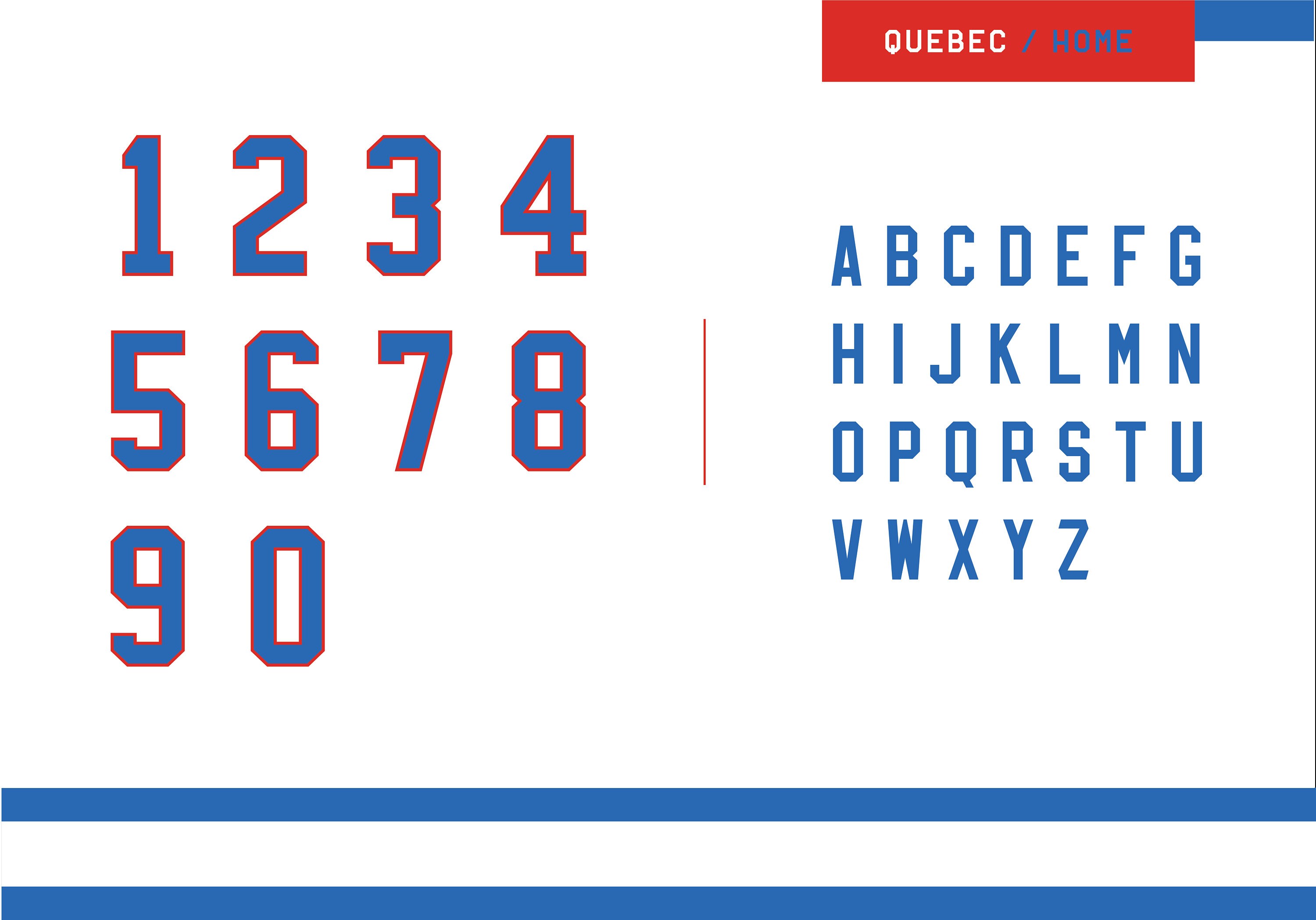 Quebec Nordiques Numbers & Letters High-res Digital PNG Files for ...