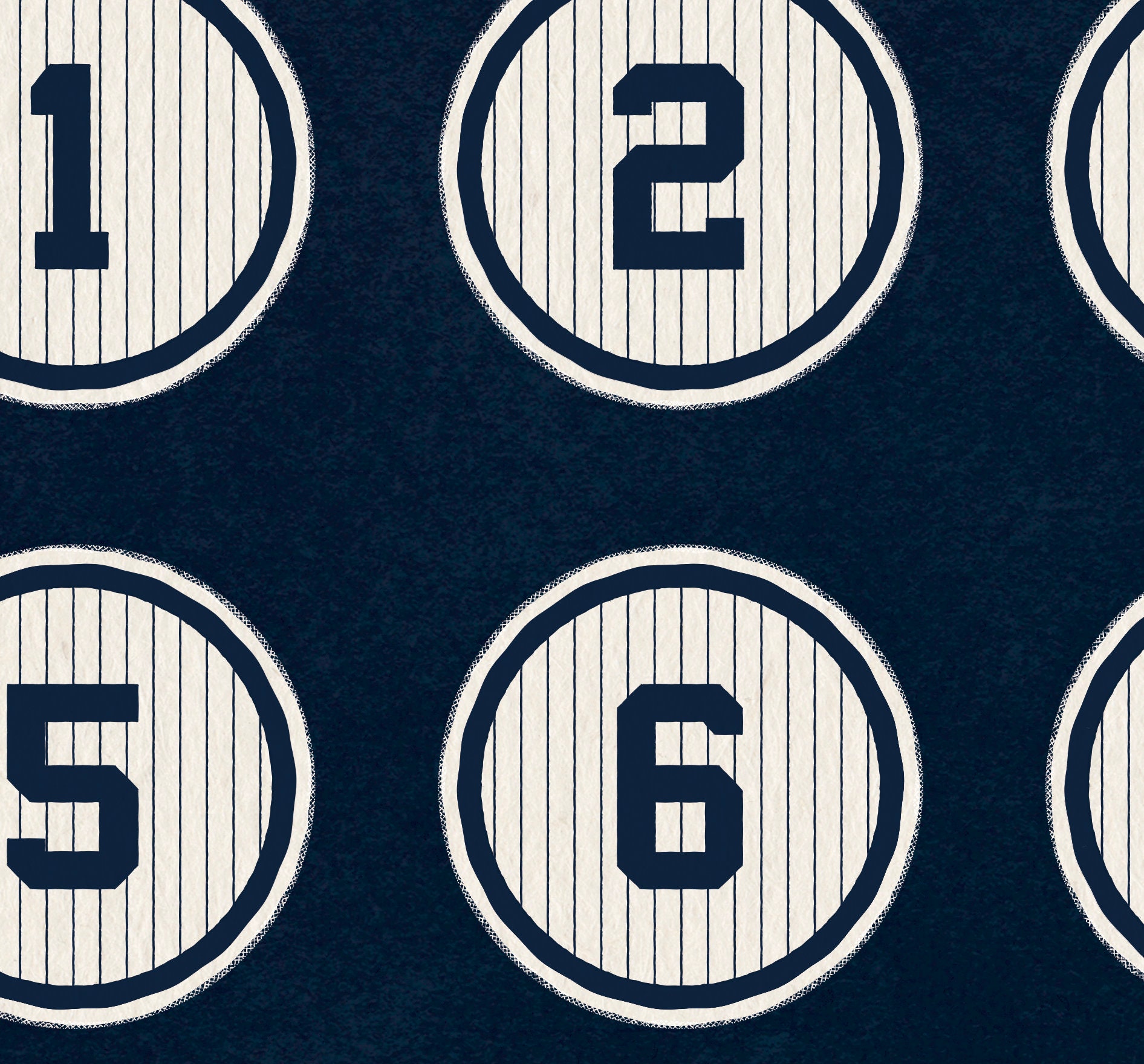 New York Yankees Print Retired Numbers 2022 High Quality Free Shipping ...