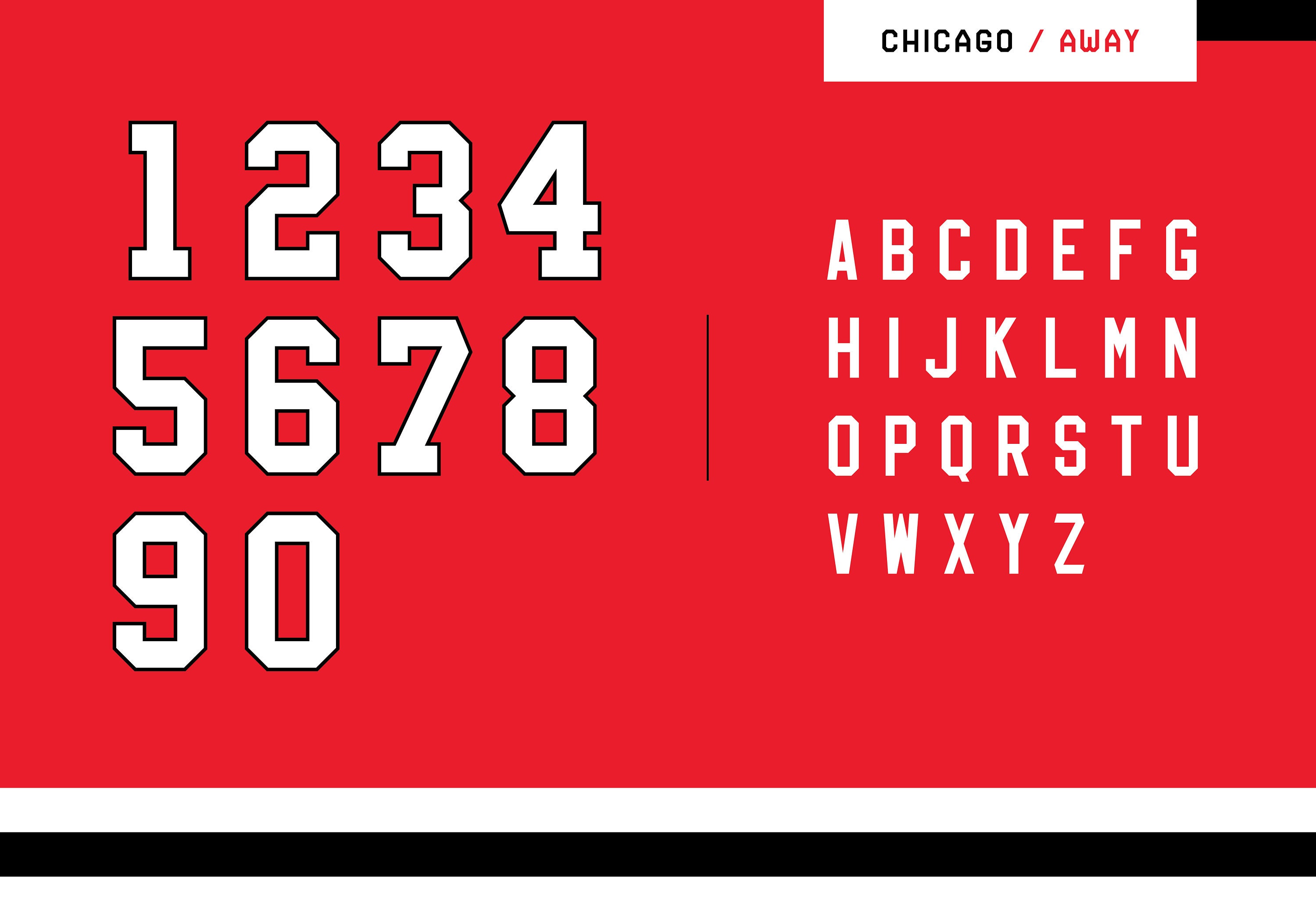 Blackhawks Numbers & Letters High-res Digital PNG Files for Jerseys ...