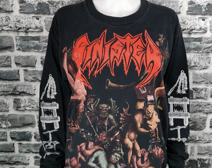 SINISTER 1992 Vintage Longsleeve Shirt Sacramental Carnage / Black ...