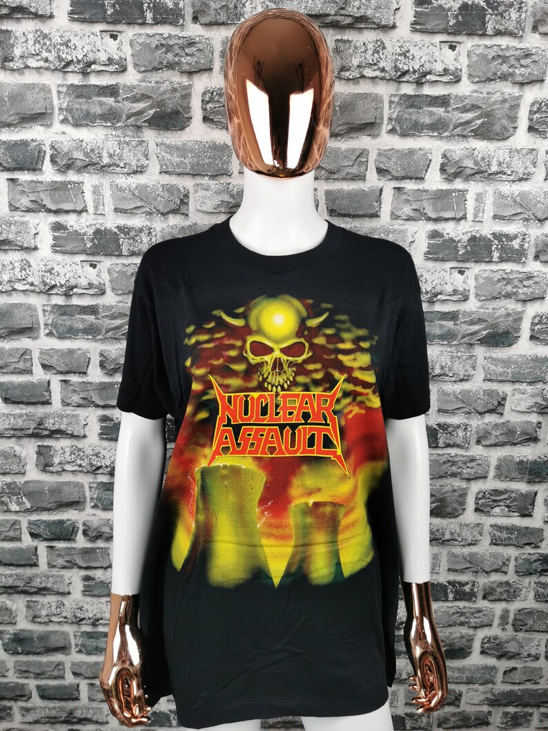 NUCLEAR ASSAULT 1988 unworn Vintage T-shirt Survive Promo - Etsy