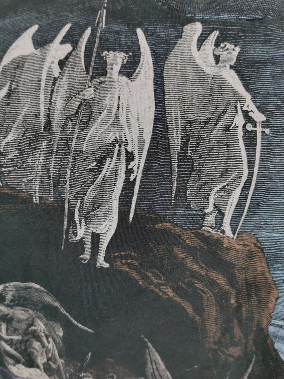 GUSTAVE DORE 1994 Vintage T-Shirt / All Over Print Te… - Gem