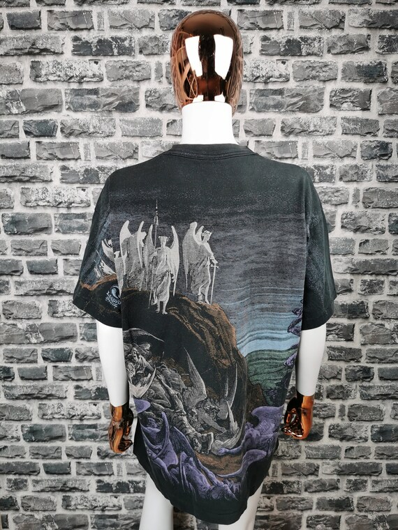 GUSTAVE DORE 1994 Vintage T-Shirt / All Over Print Te… - Gem