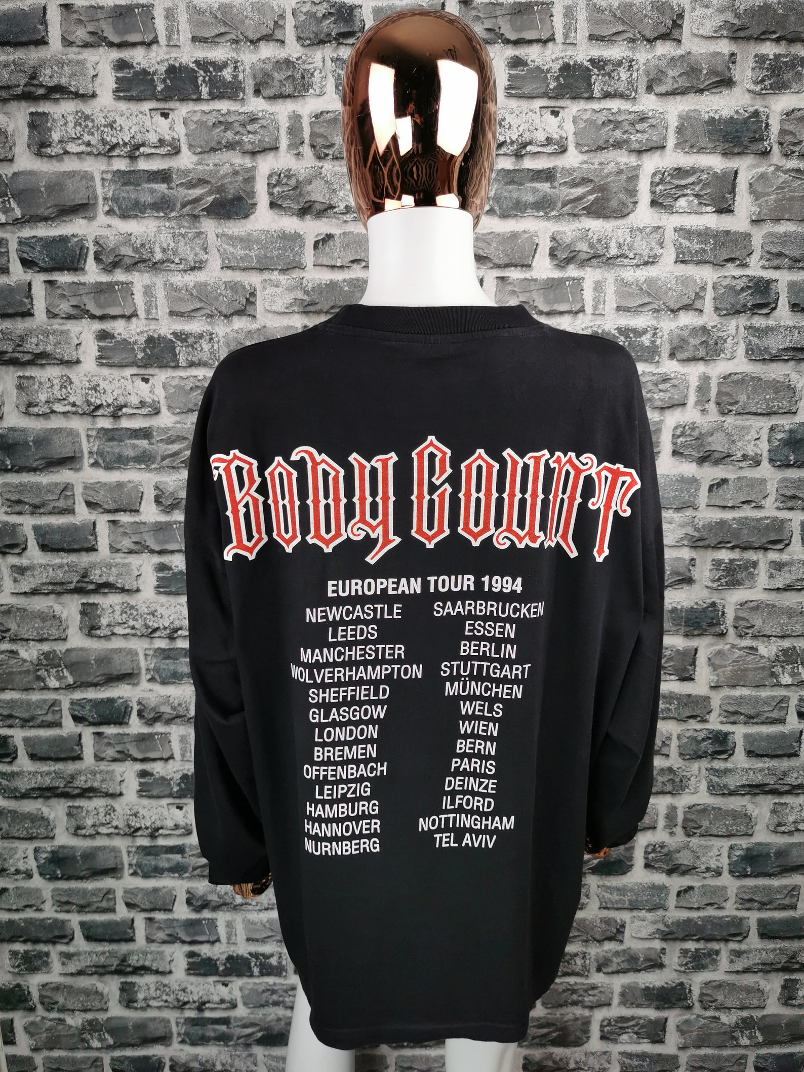 BODY COUNT 1994 Vintage Longsleeve Shirt Born Dead European | Etsy