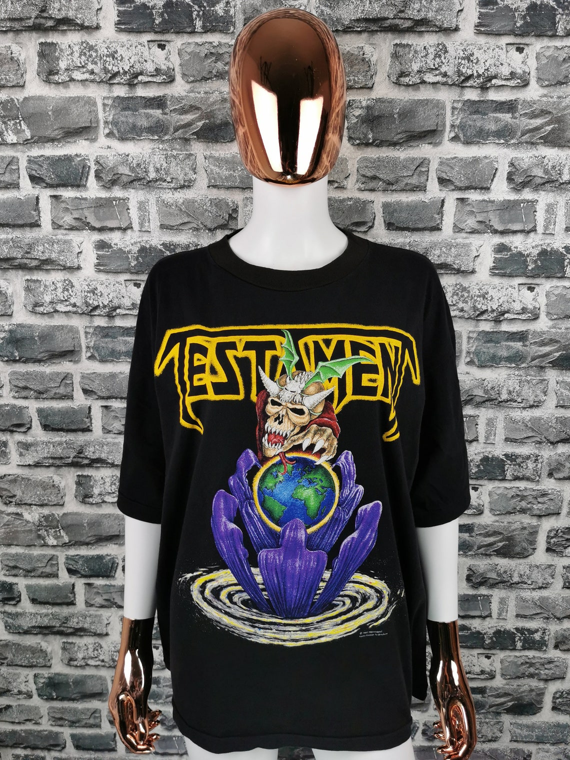 TESTAMENT 1992 Vintage T-shirt European Tour Tee / Clash of - Etsy UK