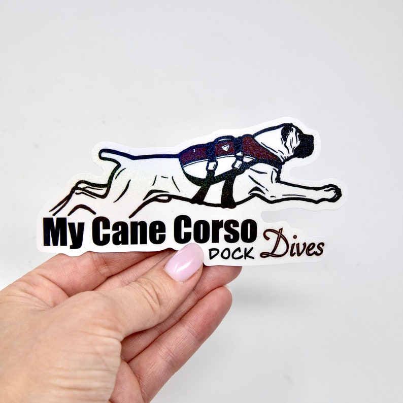 Vinyl Cane Corso Mastiff Dock Diving Sticker Decal - Etsy