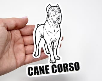 Cane Corso on Board Car Window Sticker Beware of the Dog Italian ...